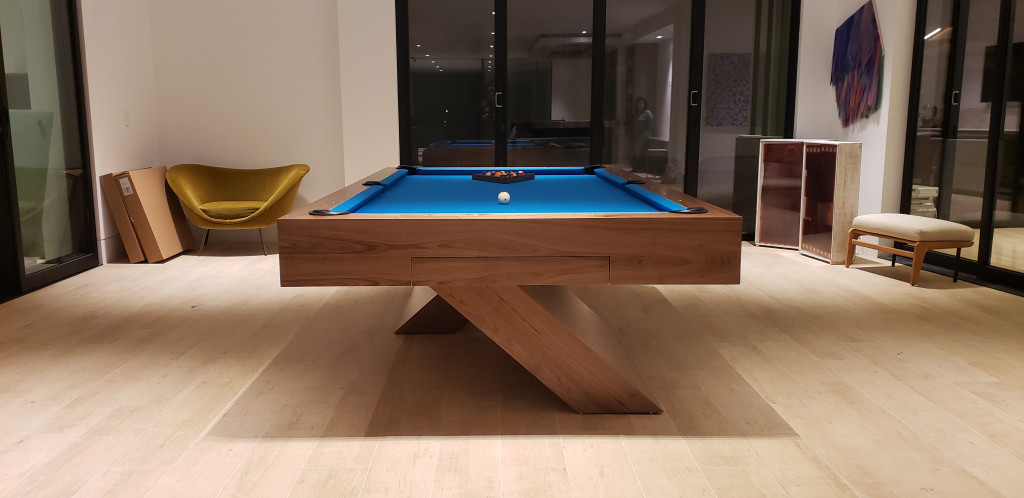 MODER POOL TABLE TULUM III CUSTOM NATURAL WALNUT