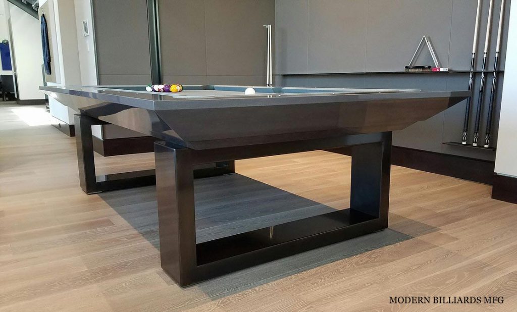 Geneva Contemporary Steel Pool Table modern custom pool table
