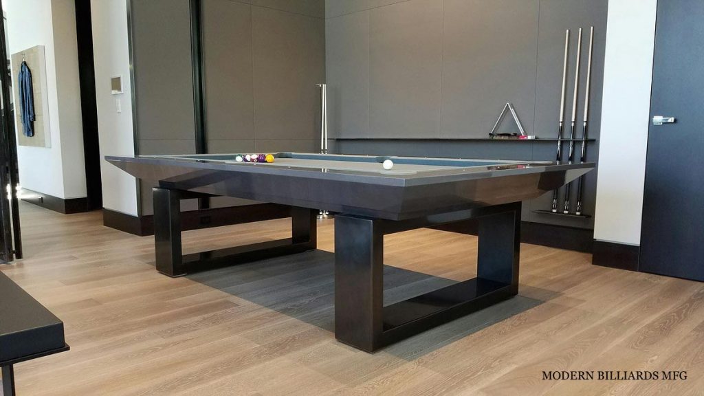 Geneva Contemporary Steel Pool Table modern custom pool table