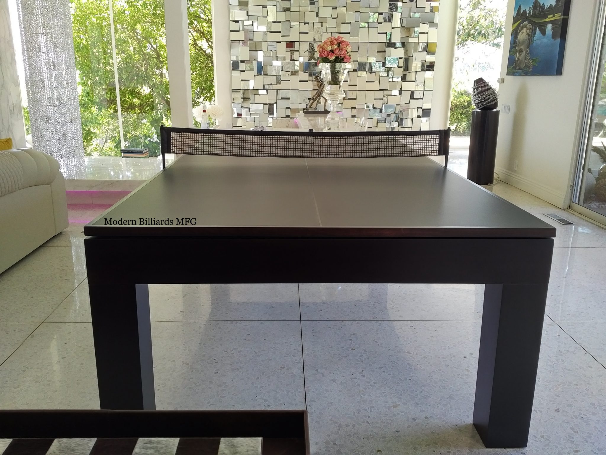 MODERN POOL TABLE MODEL RIFT WHITE OAK POOL TABLES III