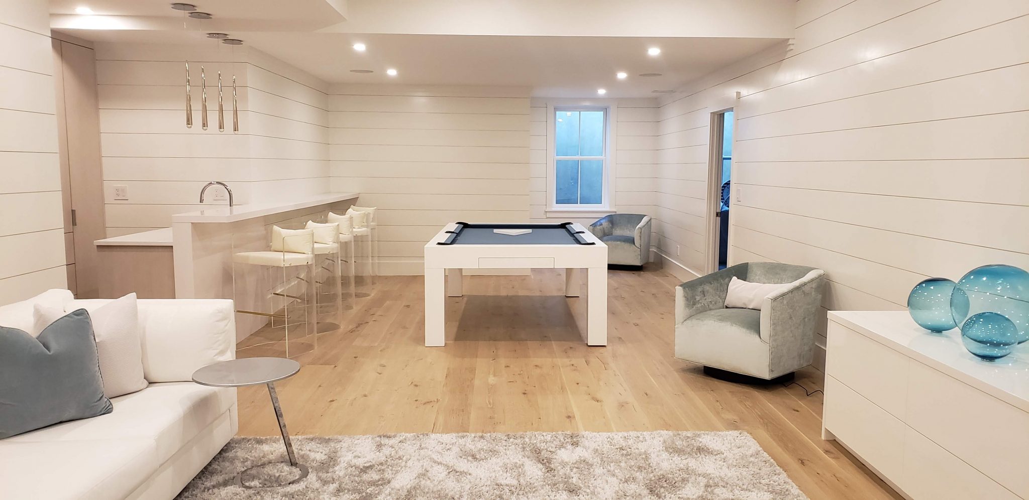 Modern White Pearl Pool Table with Drawer - Custom Made For You