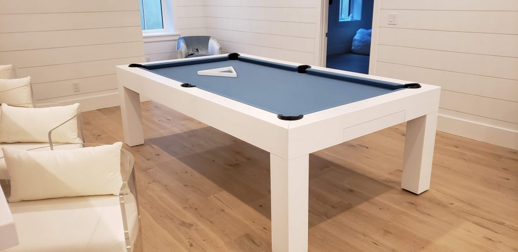 Modern White Pearl Pool Table with Drawer - Custom Made For You