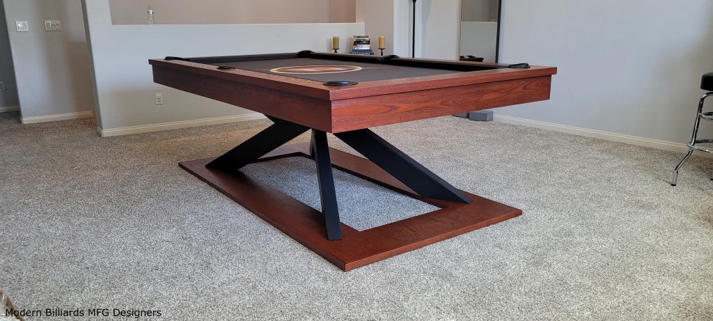 Felix Steel Modern Pool Table - Modern Billiards Mfg (310) 962-6981