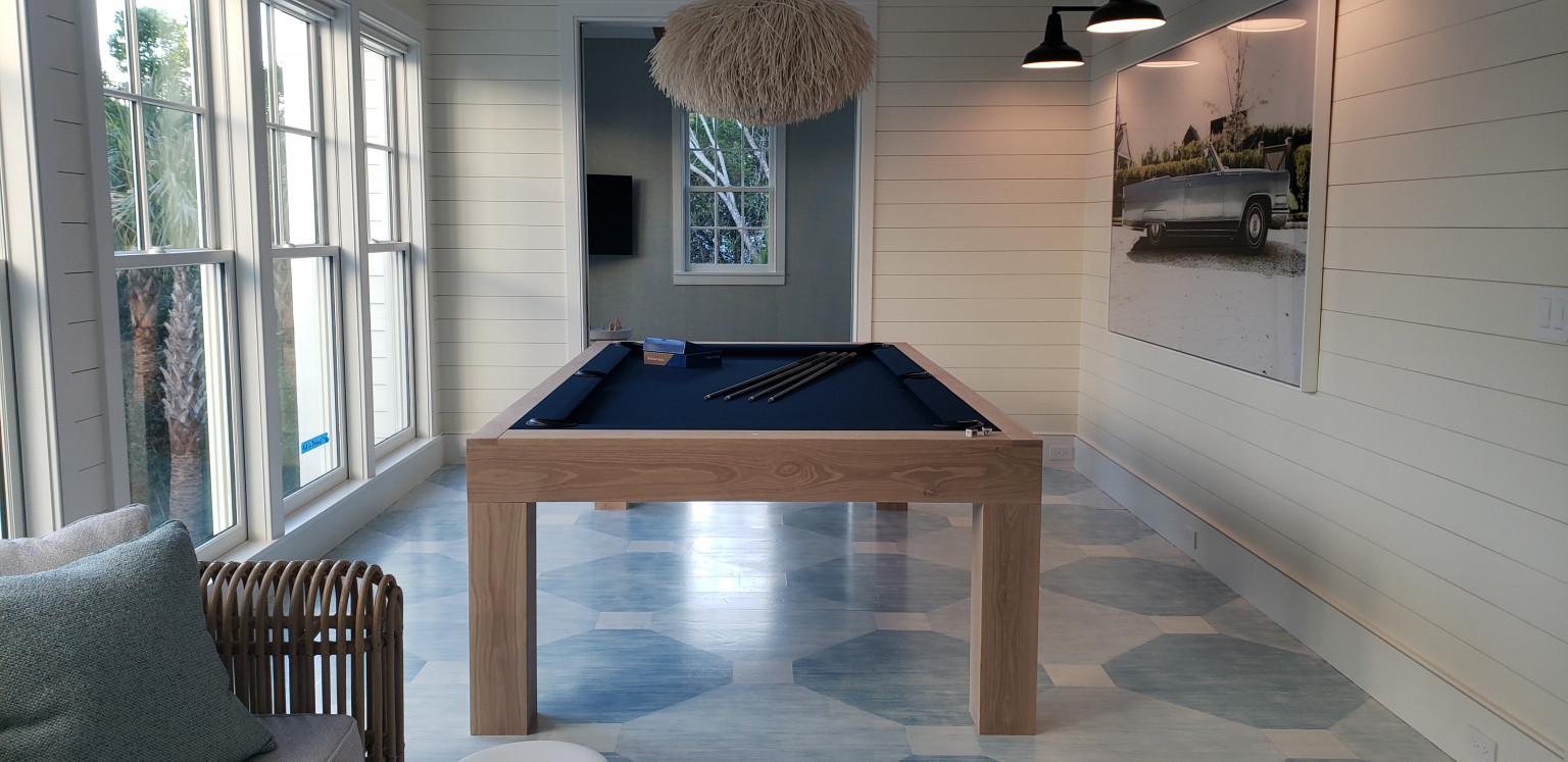 Model Modern White oak POOL TABLE