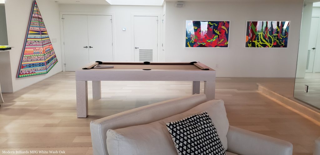 Modern White Wash Pool Table custom contemporary pool table