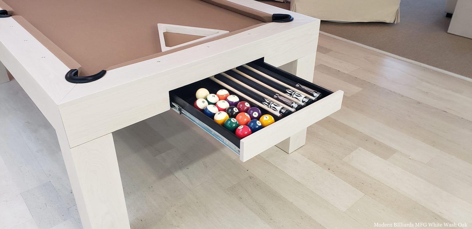 Modern White Wash Pool Table custom contemporary pool table