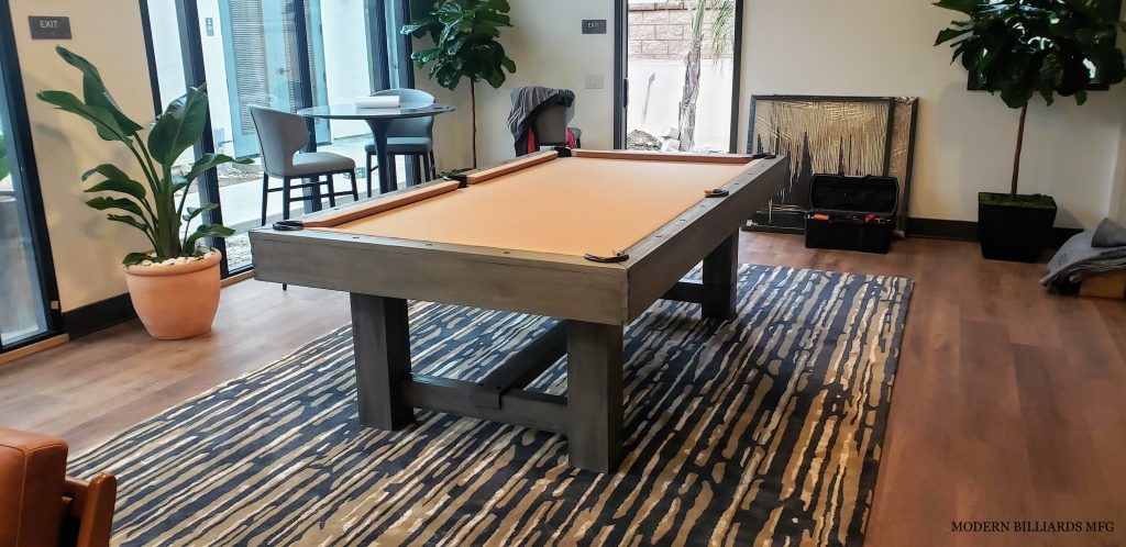 Modern Tahoe Grey Pool Table custom contemporary pool table buy online