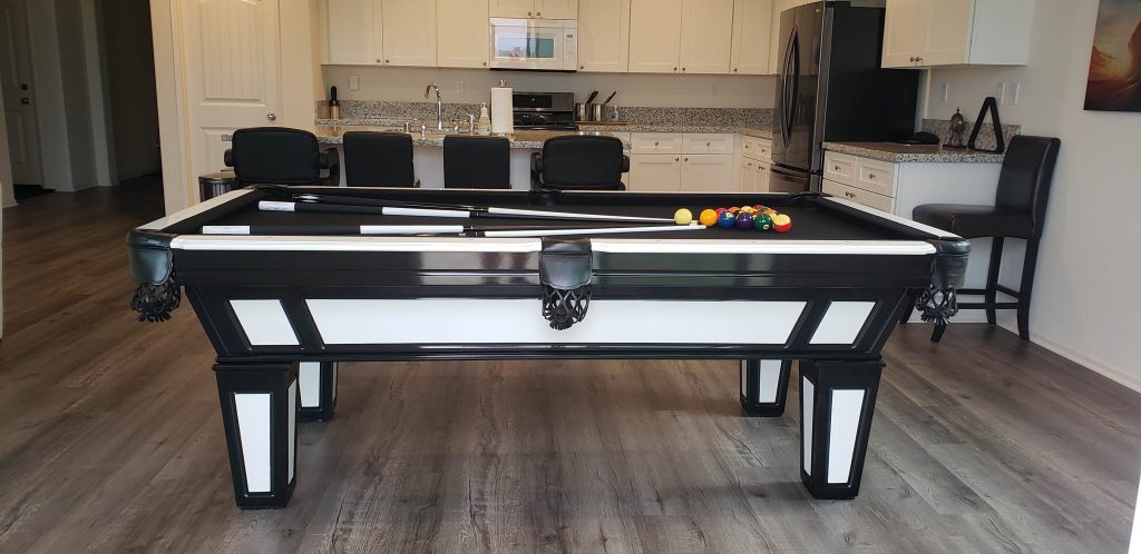 Black Beauty Traditional Pool Table contemporary custom modern table