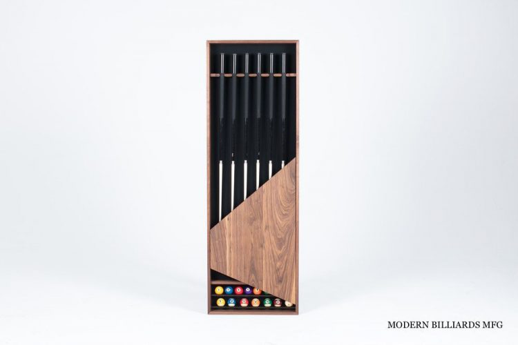 Modern Walnut Wall Rack – American Made Billiards