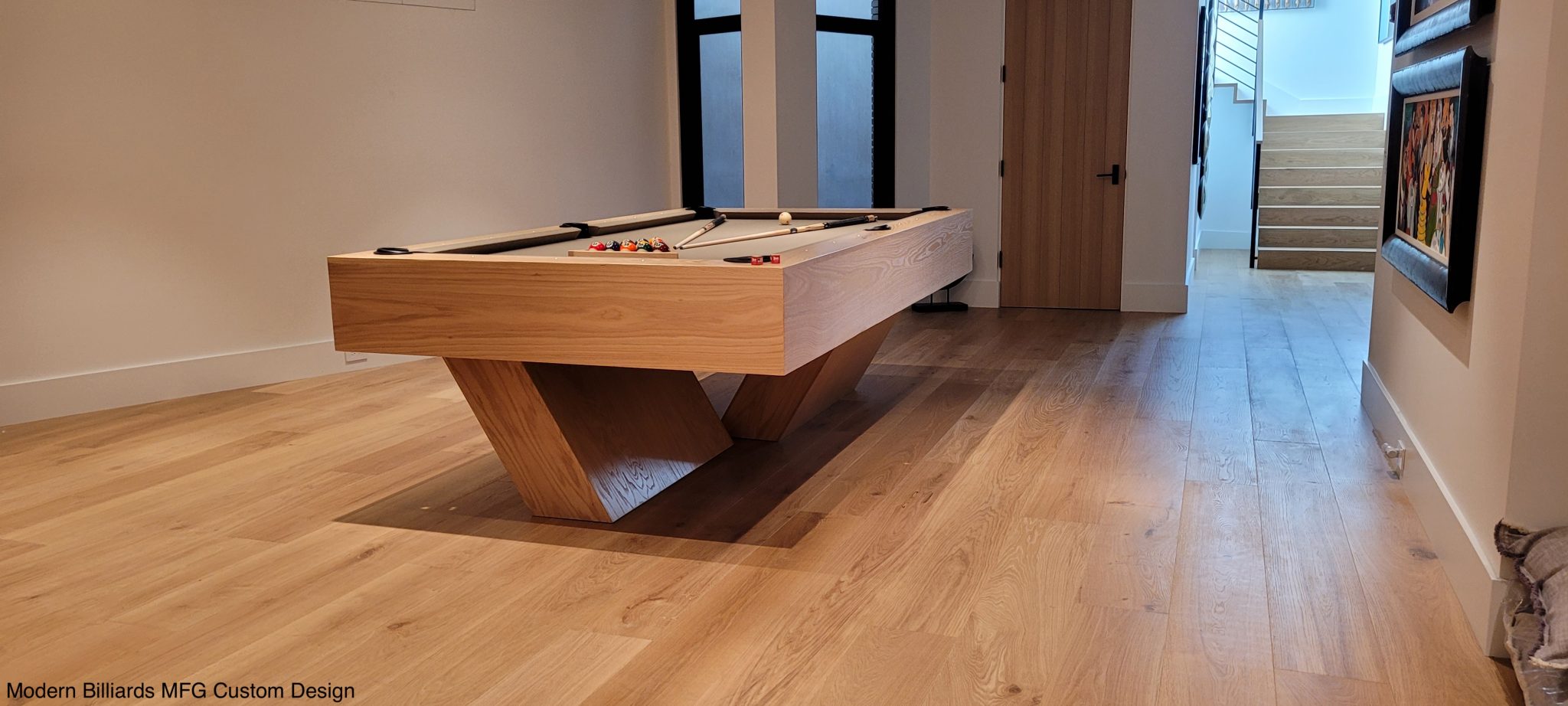 Modern Pool table Tulum 2 - Modern Billiards Mfg (310) 962-6981