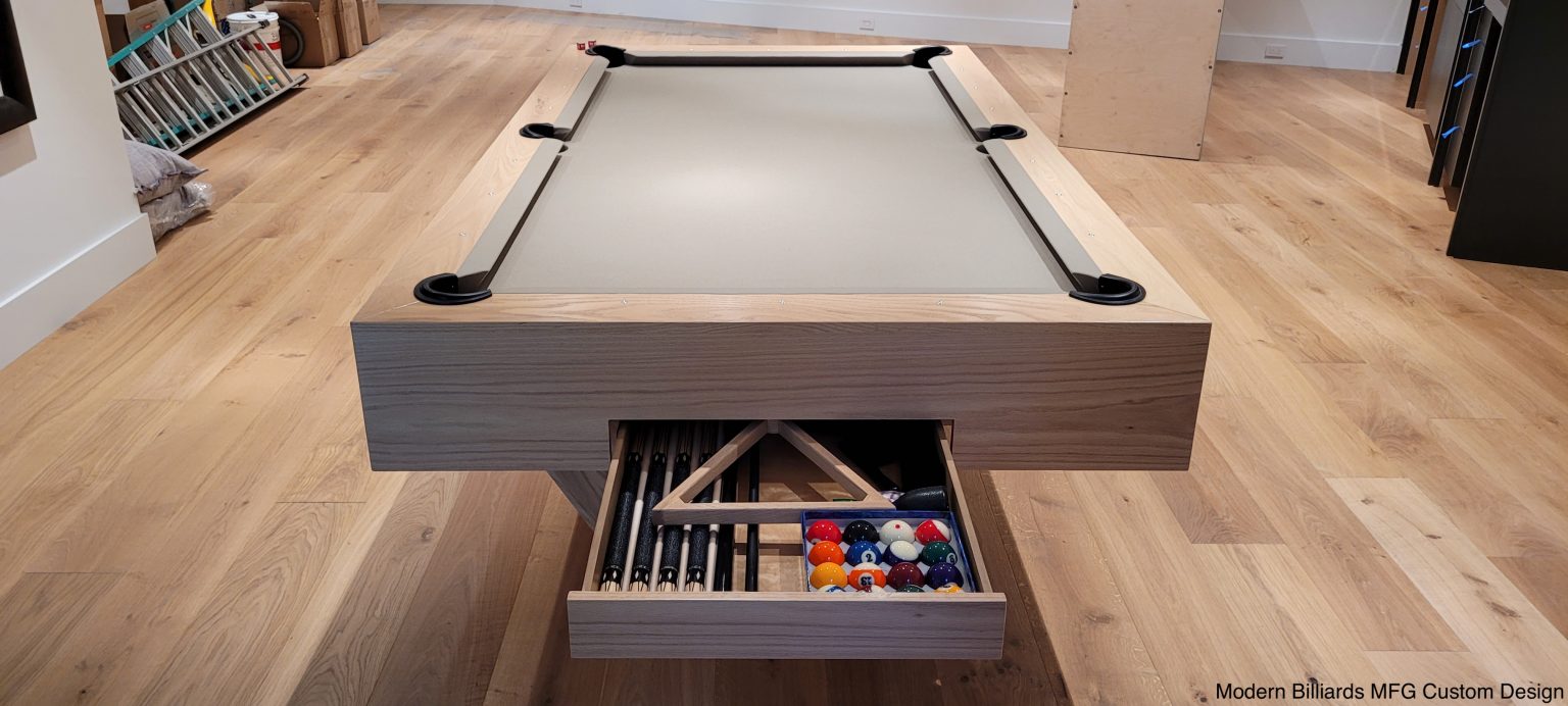 Modern Pool table Tulum 2 - Modern Billiards Mfg (310) 962-6981