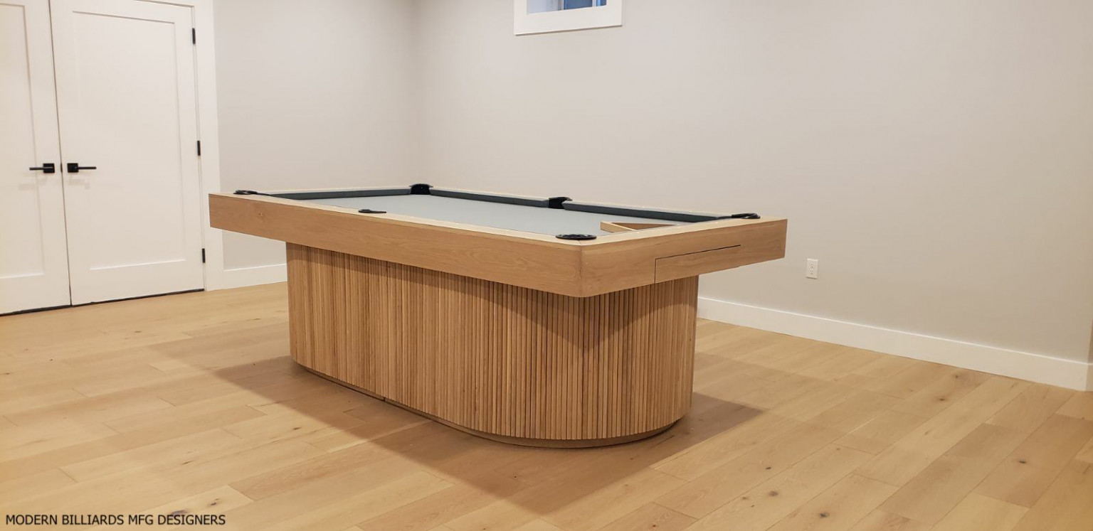 Model Modern White oak POOL TABLE
