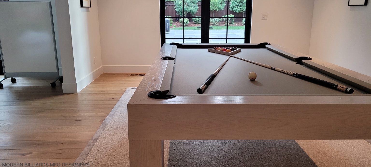 OAK WHITEWASH POOL TABLE modern custom contemporary tool tables