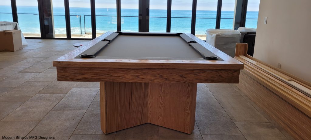 Contemporary Pool Tables Infinity Natural Red Oak - Modern Billiards ...