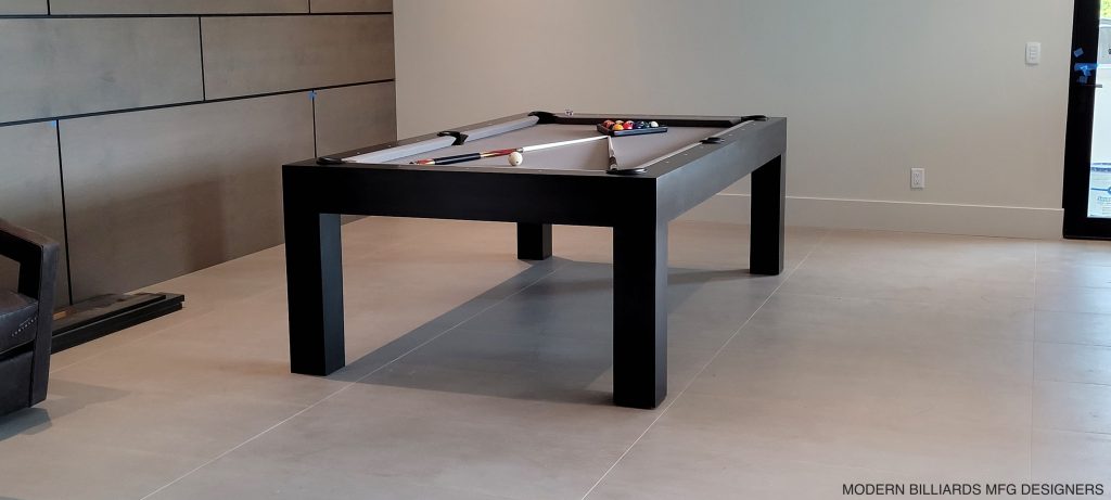 Modern Ebony Pool Table Custom contemporary pool table