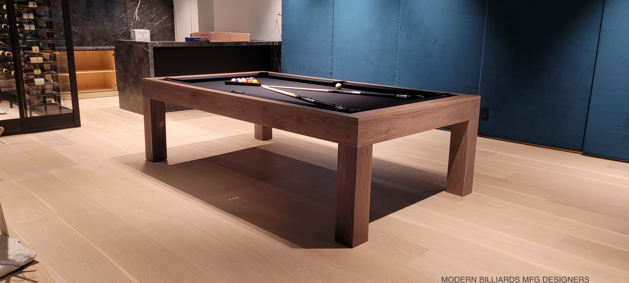 MODERN WALNUT NATURAL pool table custom pool tables contemporary