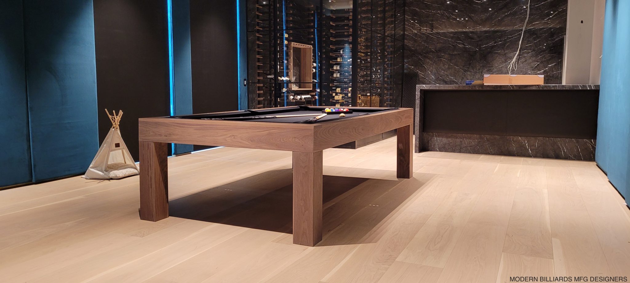 MODERN WALNUT NATURAL pool table custom pool tables contemporary