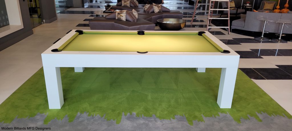 Modern Pool Table, Modern Matte White (Copy) - Modern Billiards Mfg ...