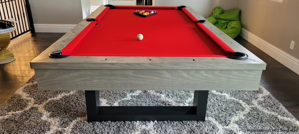 Modern Pool Table Ulises Grey - Modern Billiards Mfg (310) 962-6981