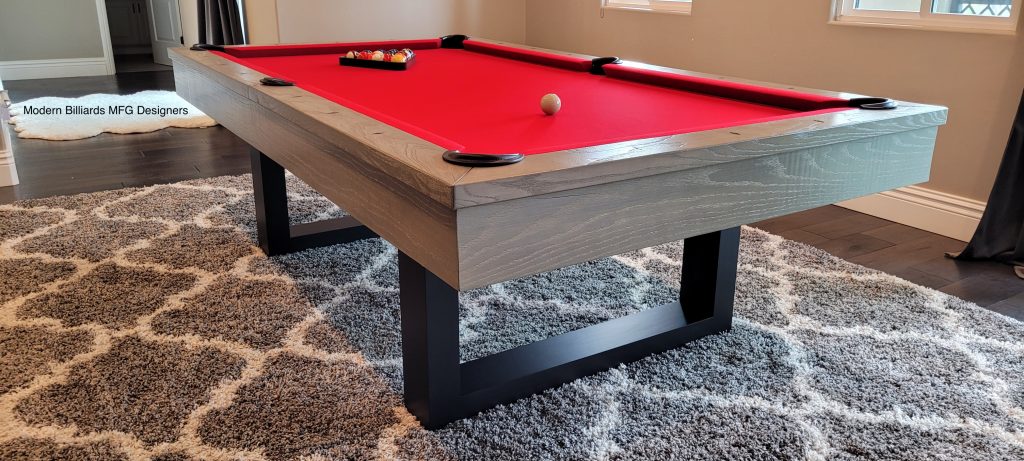 Modern Pool Table Ulises Grey - Modern Billiards Mfg (310) 962-6981
