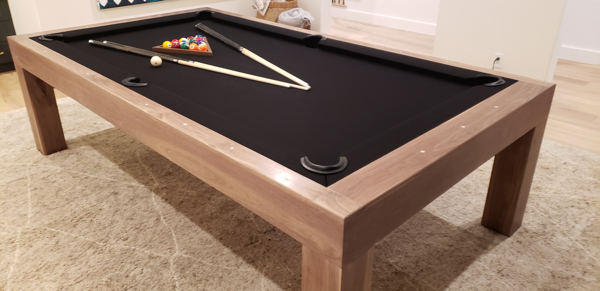 MODERN POOL TABLE MODEL WALNUT NATURAL II - Modern Billiards Mfg (310 ...