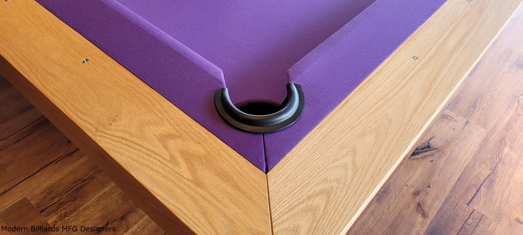 RIVIERA OAK POOL TABLE custom contemporary steel modern pool table