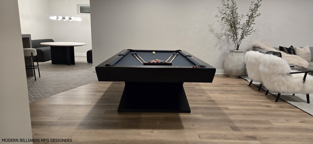 MODERN BLACK ONYXX BILLIARDS POOL TABLE