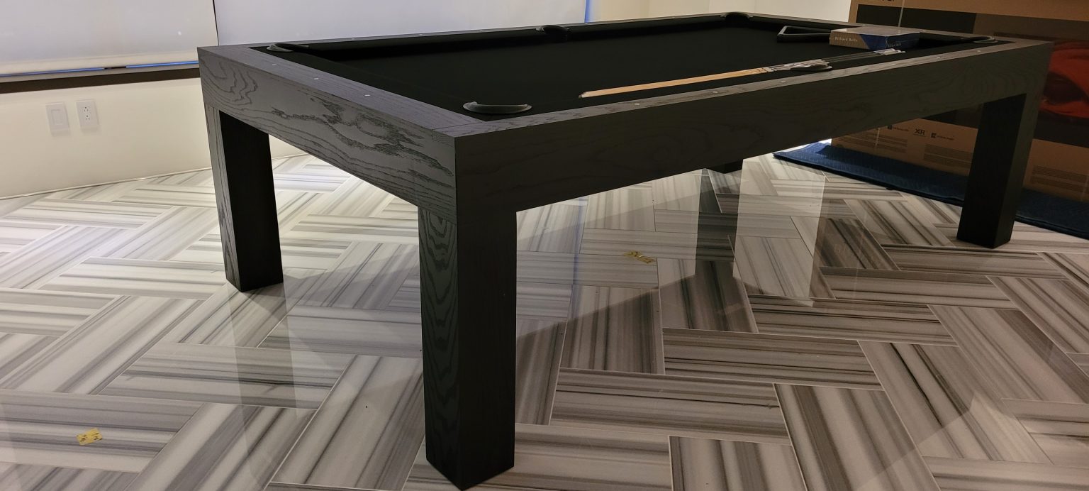 MODERN - MODEL MODERN BLACK MATTE POOL TABLE