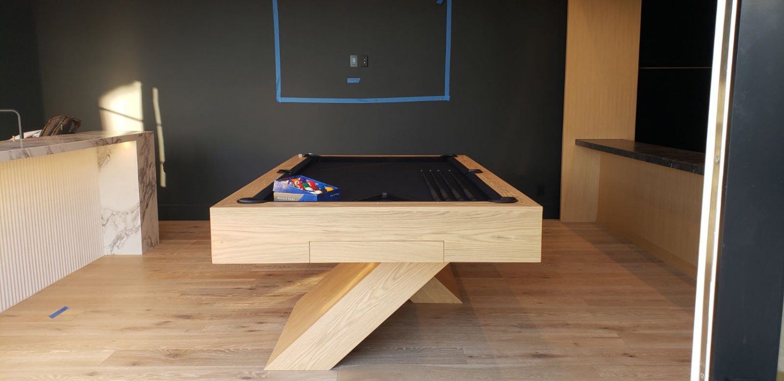 Model Tulum White oak POOL TABLE