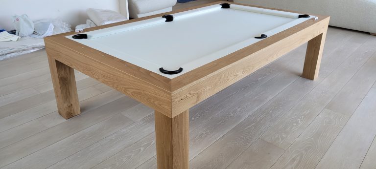 MODEL MODERN NATURAL WHITE OAK RIFT POOL TABLE