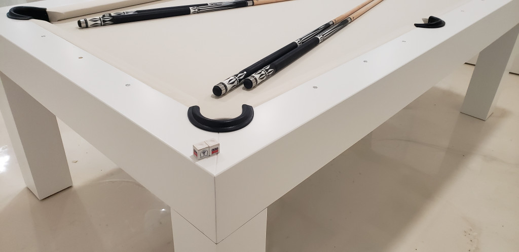 MODEL MODERN WHITE PEARL POOL TABLE
