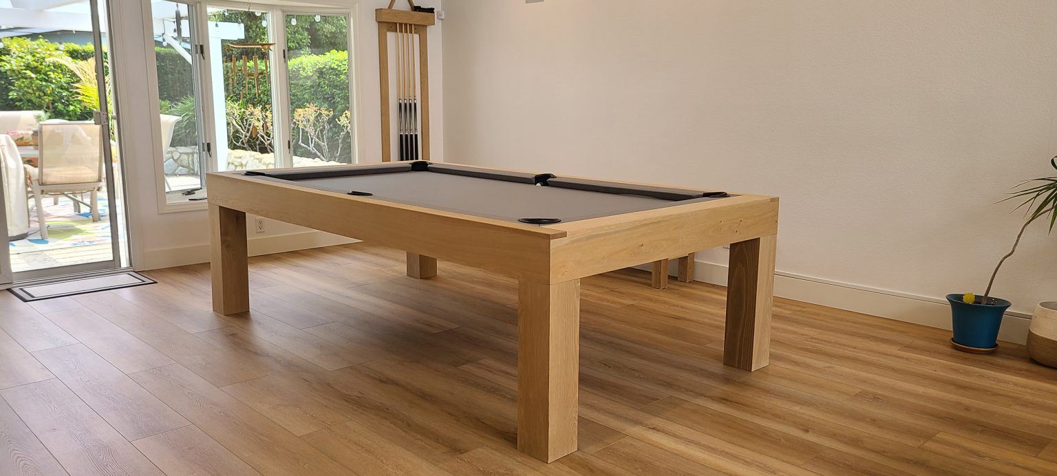 Model Modern White oak POOL TABLE