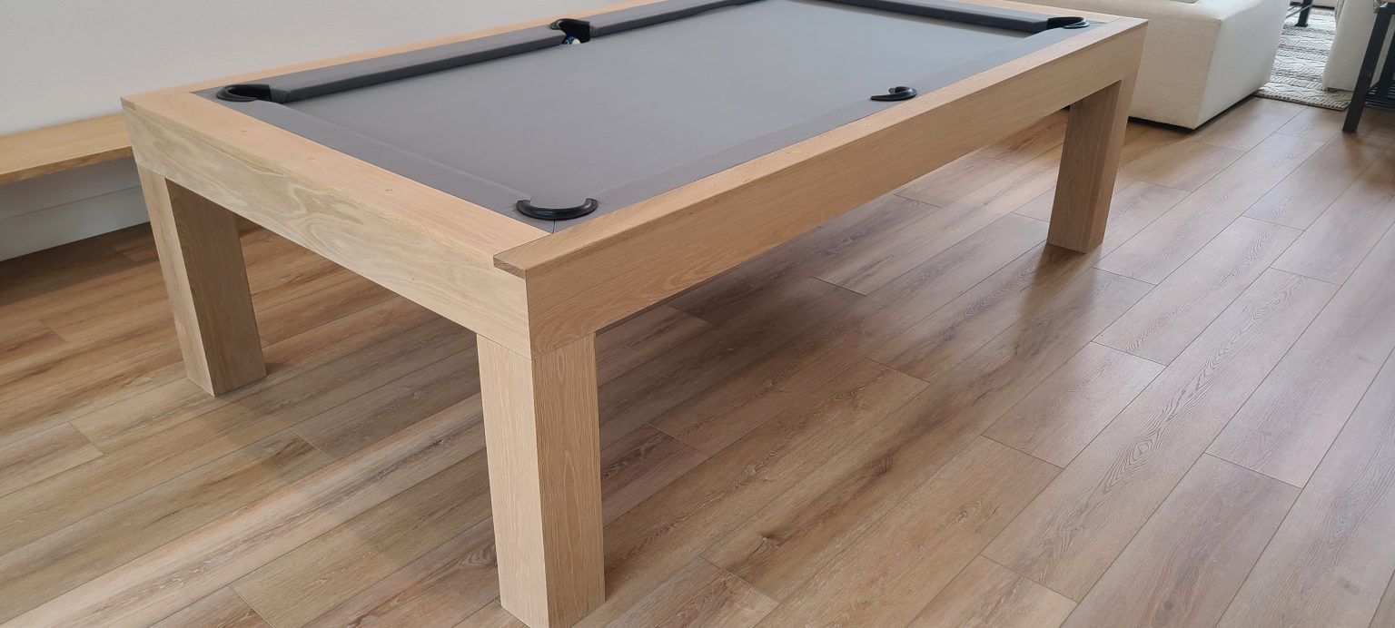 Model Modern White oak POOL TABLE