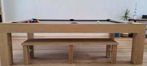 Model Modern White oak POOL TABLE