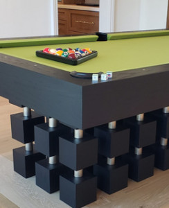 Model Rubiks Cube Black matte POOL TABLE