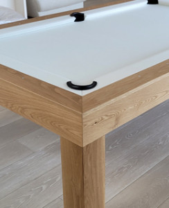 MODEL MODERN NATURAL WHITE OAK RIFT POOL TABLE