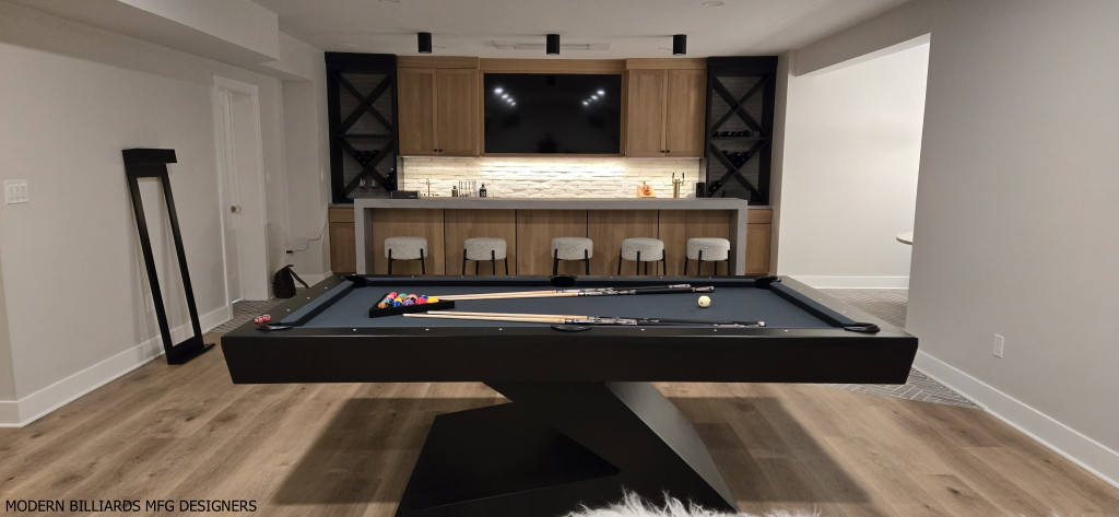 MODERN BLACK ONYXX BILLIARDS POOL TABLE